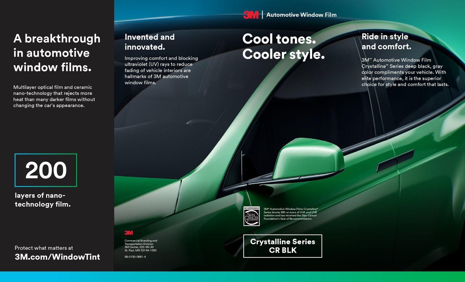 3M New Black Crystalline Tinting Dubai | Heat Rejection & UV Protection ...